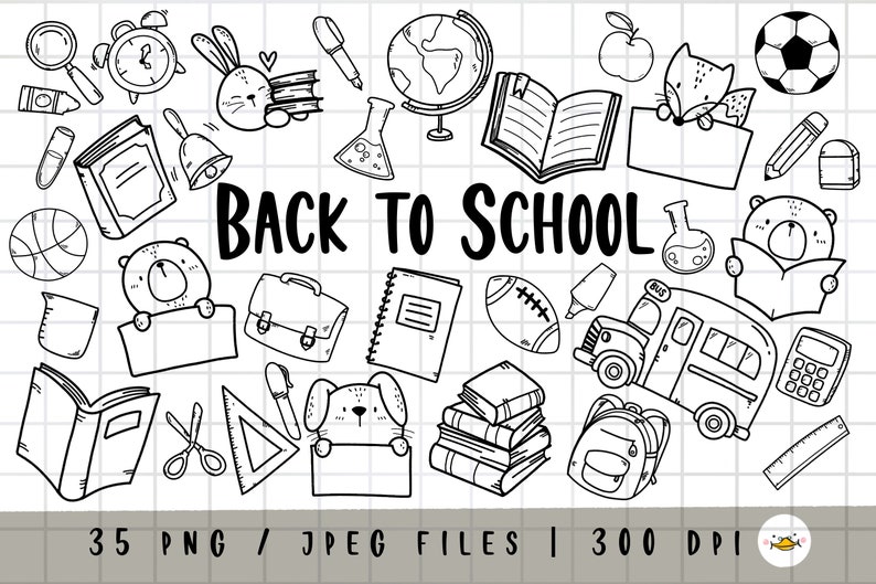 Back to School Clipart , Student, Teacher, Cute Clip Art , Doodle ...