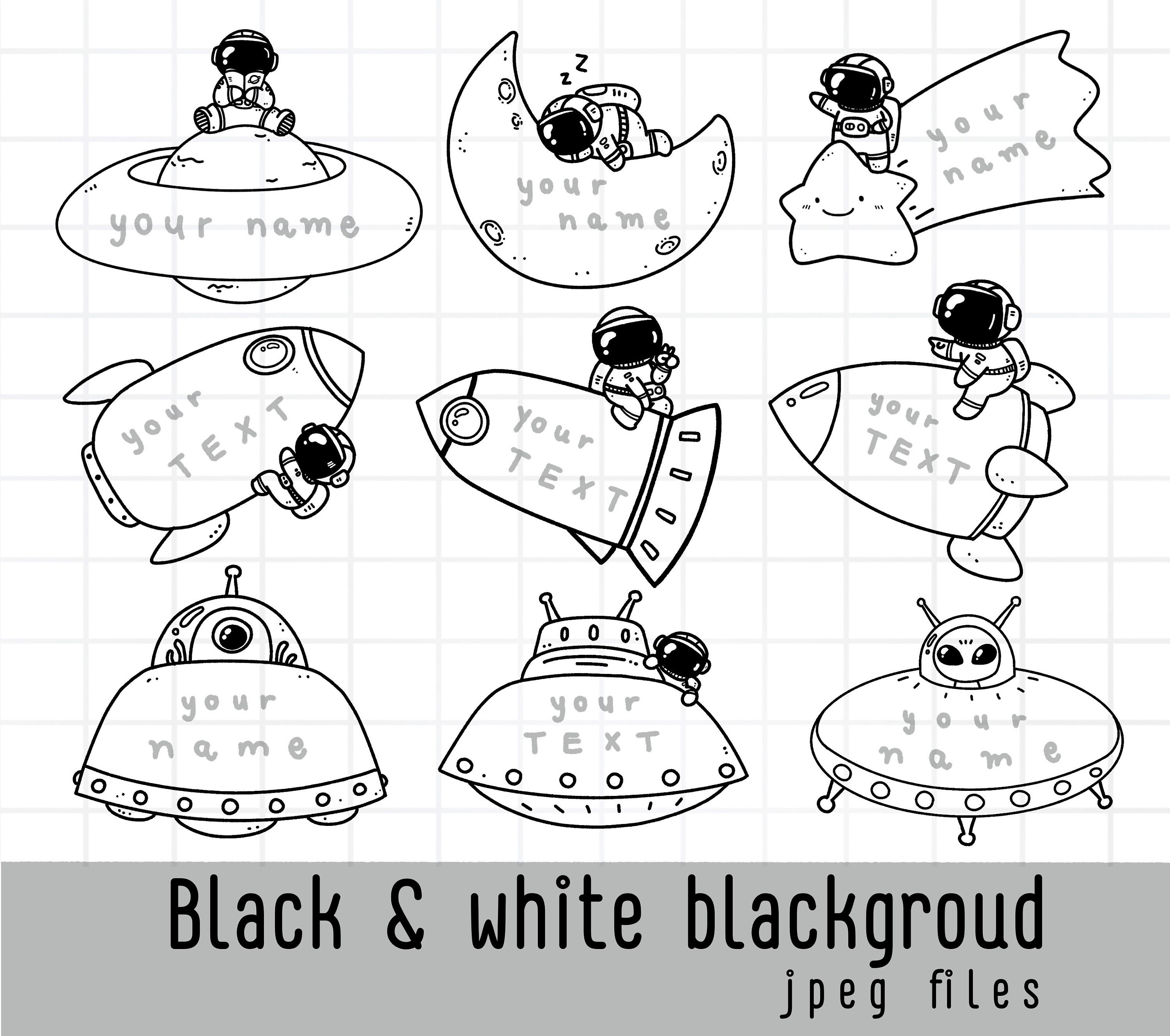 Name Tags Astronaut Color Sheet