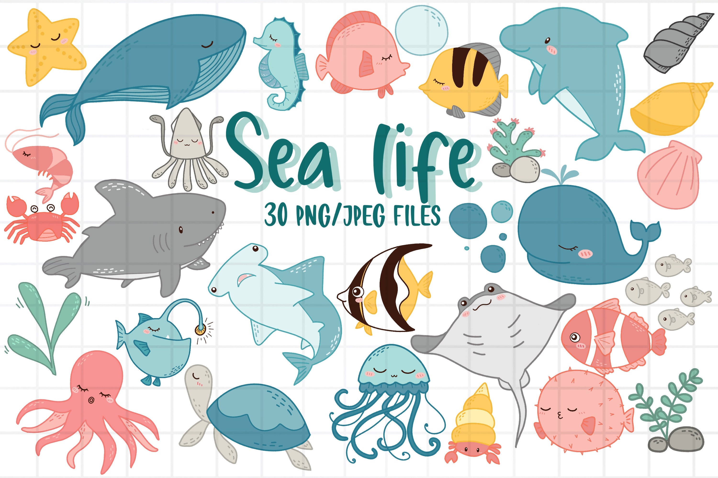 Aquatic Life Clip Art