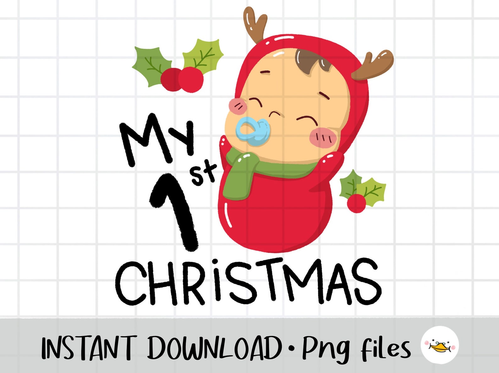 My First Christmas PNG , Baby First Christmas, Christmas PNG, Christmas ...