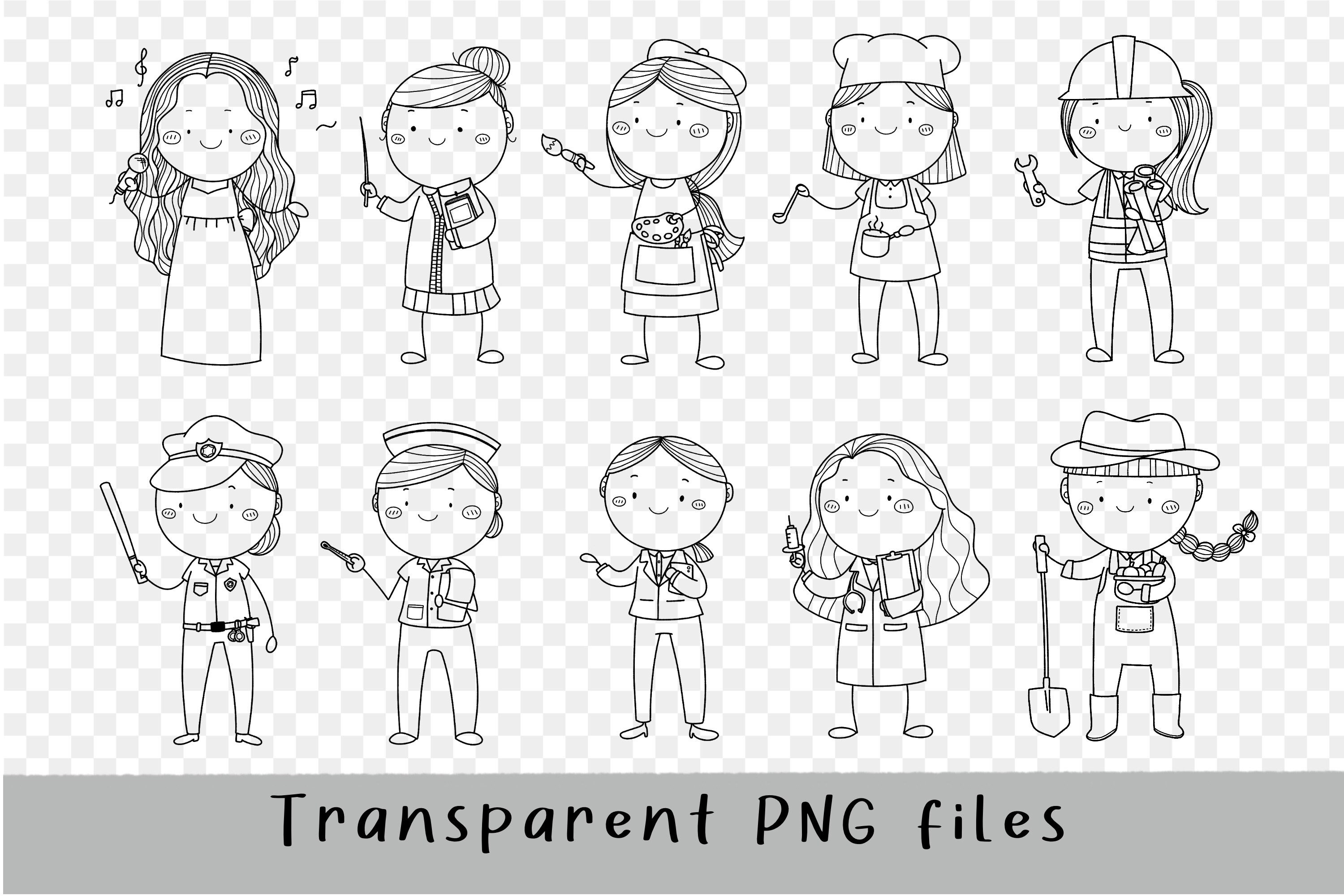 Professional Girl Clipart Community Helpers Clipart Occupations