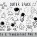 Outer Space Clipart, Astronaut Clipart, Planet, UFO, Spaceship, Rocket ...