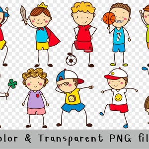 Funny Boy Clipart, Doodle Boy, Cute Boy, Friend Clipart, Outline Doodle ...