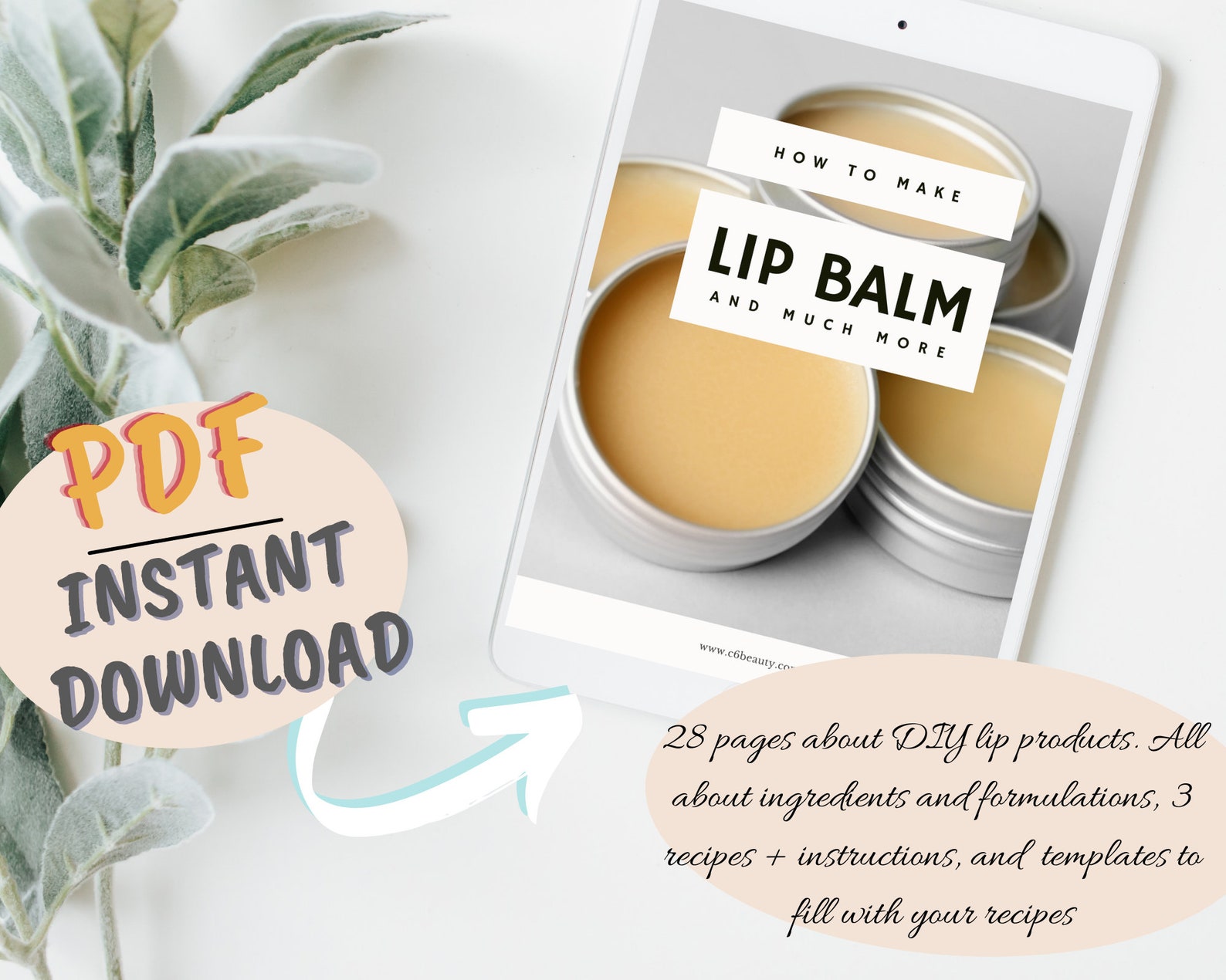 DIY Lip Balm Pdf | How to Make Lip Balm and Much More at Home Following ...