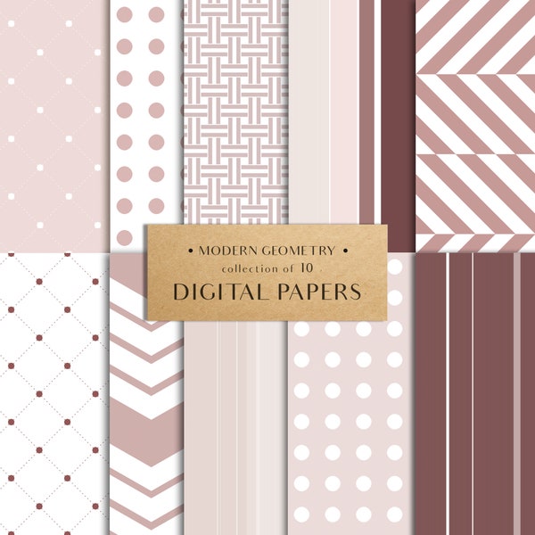 Geometric Papers - Etsy