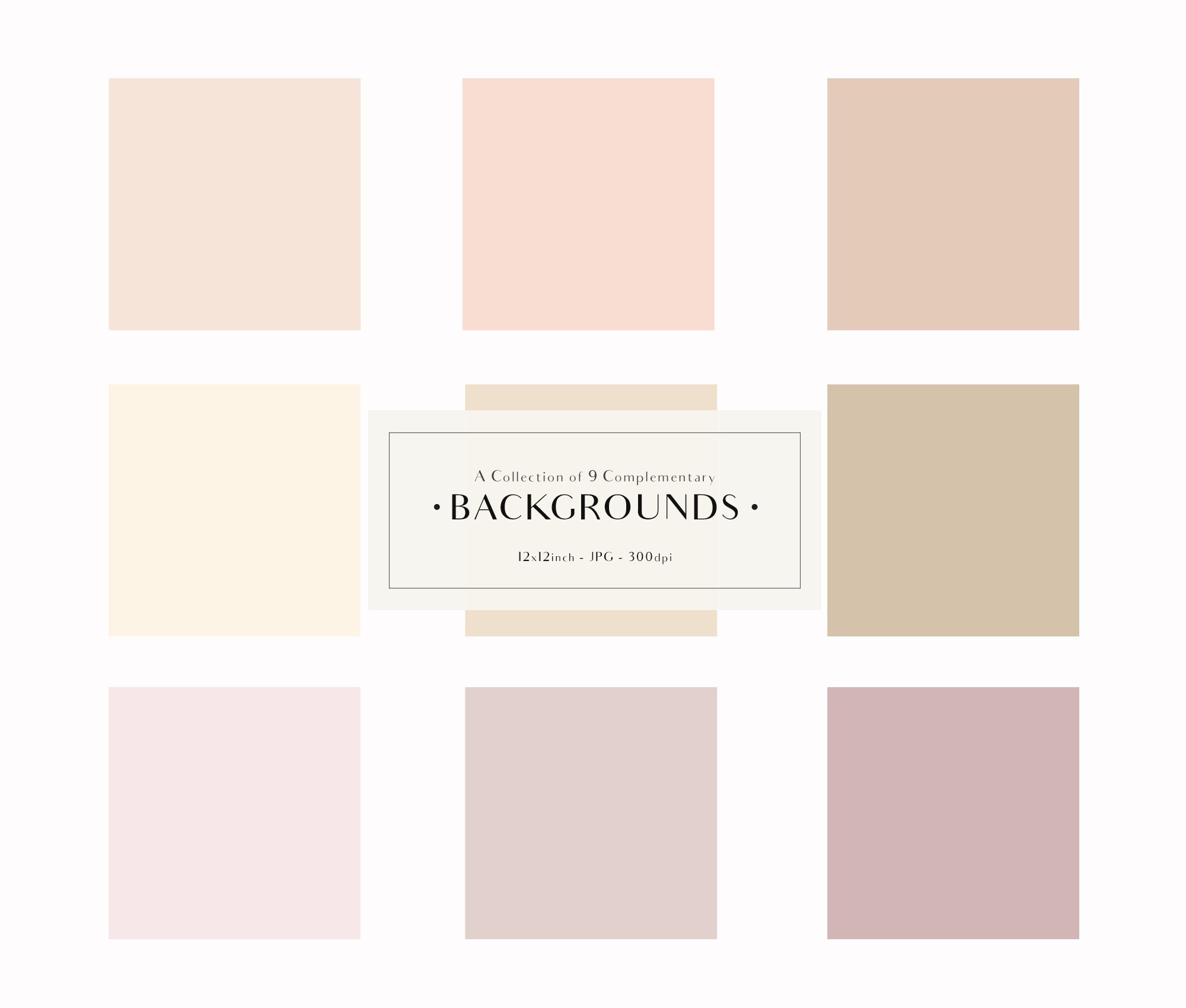 Digital Backgrounds, Digital Paper Pack, Solid Color, Blush Pink Paper ...