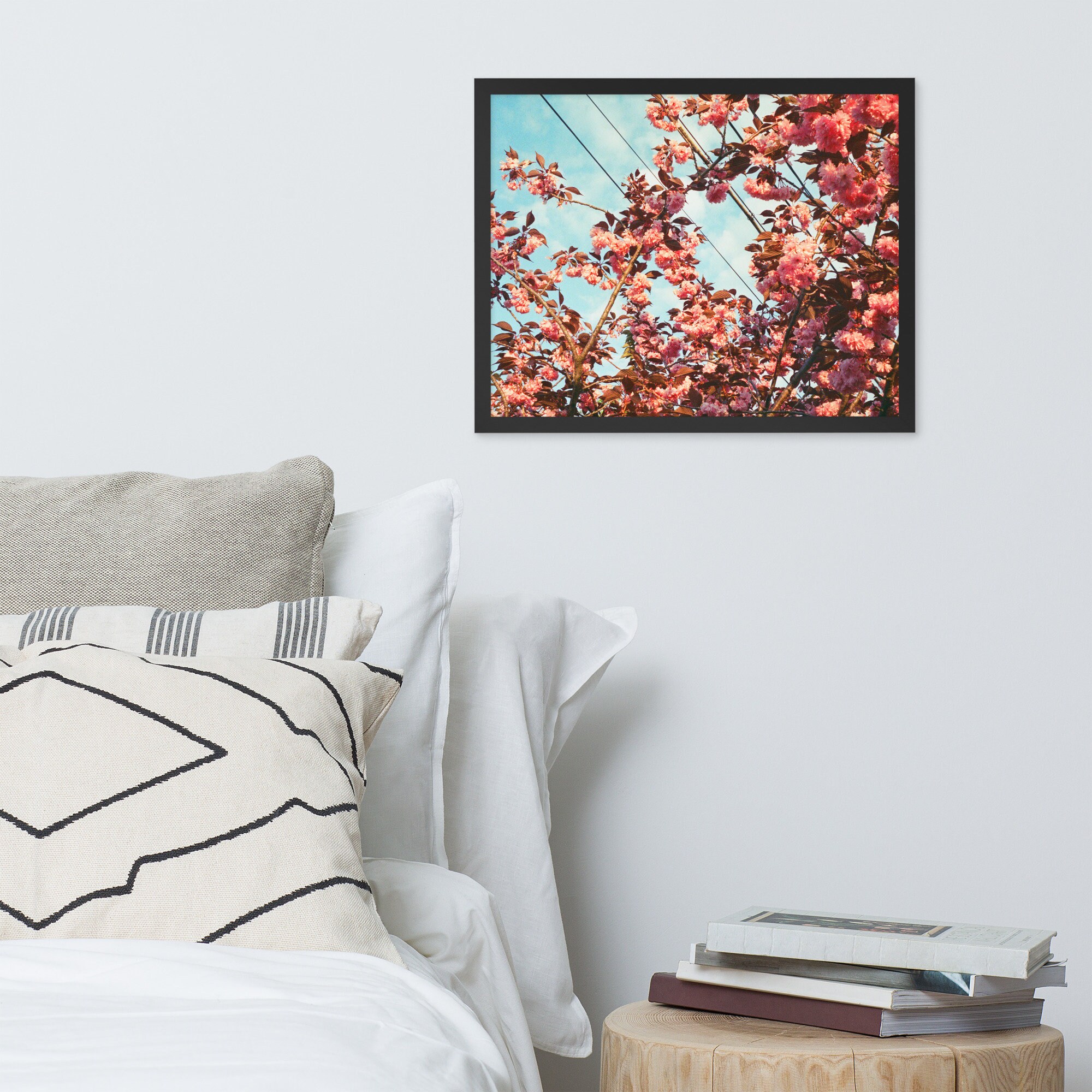 New York Cherry Blossom Framed Photo Paper Poster - Etsy