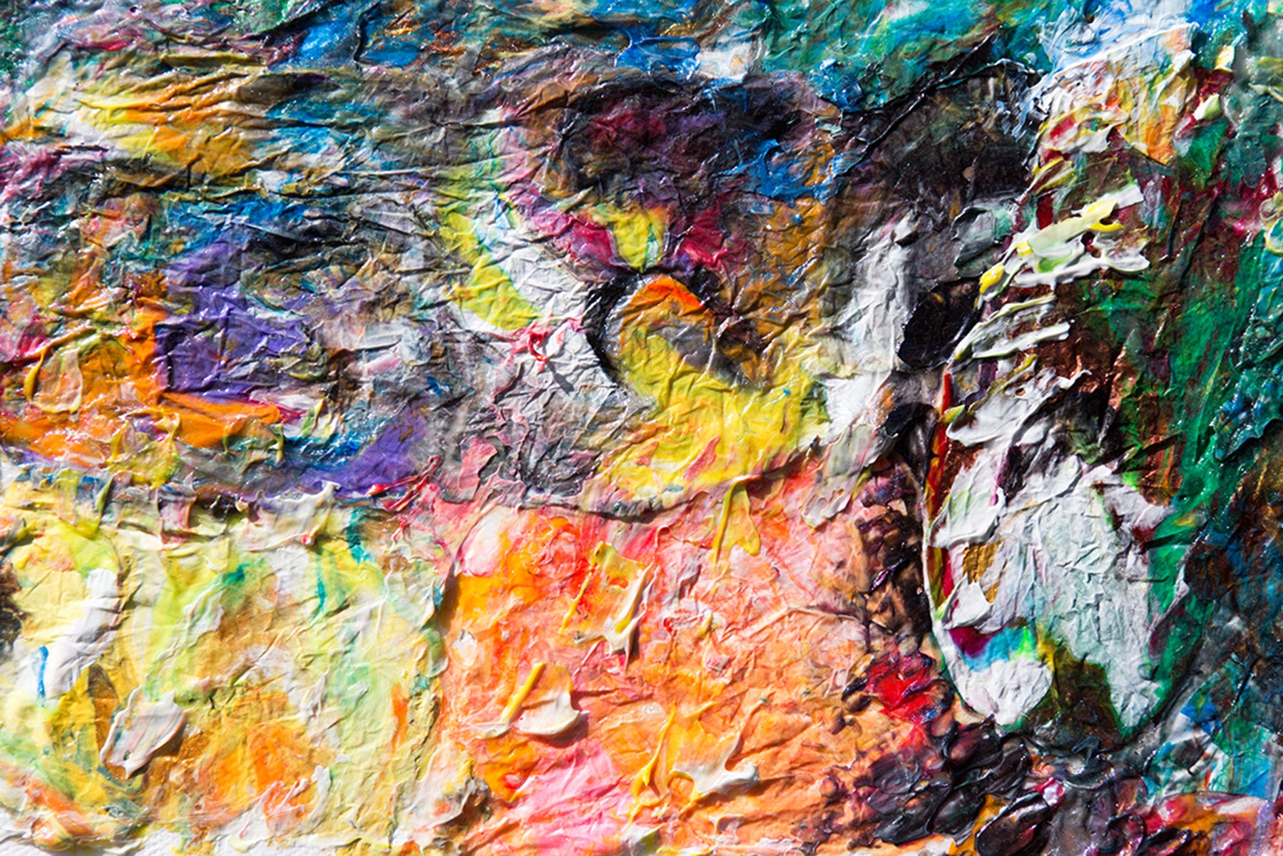 Crocodile 48'',signature Unique Texture Crocodile Painting ,amassing ...