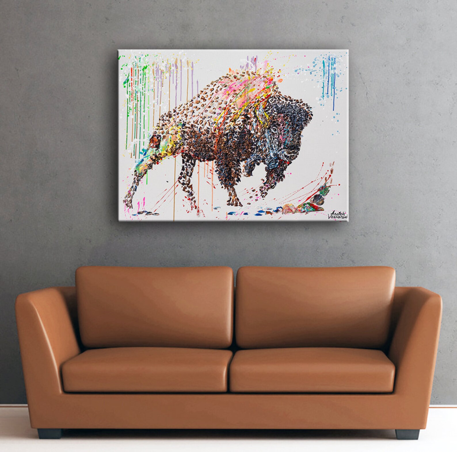 Buffalo 40buffalo 3D Artworksignature Buffalo 3D Painting - Etsy