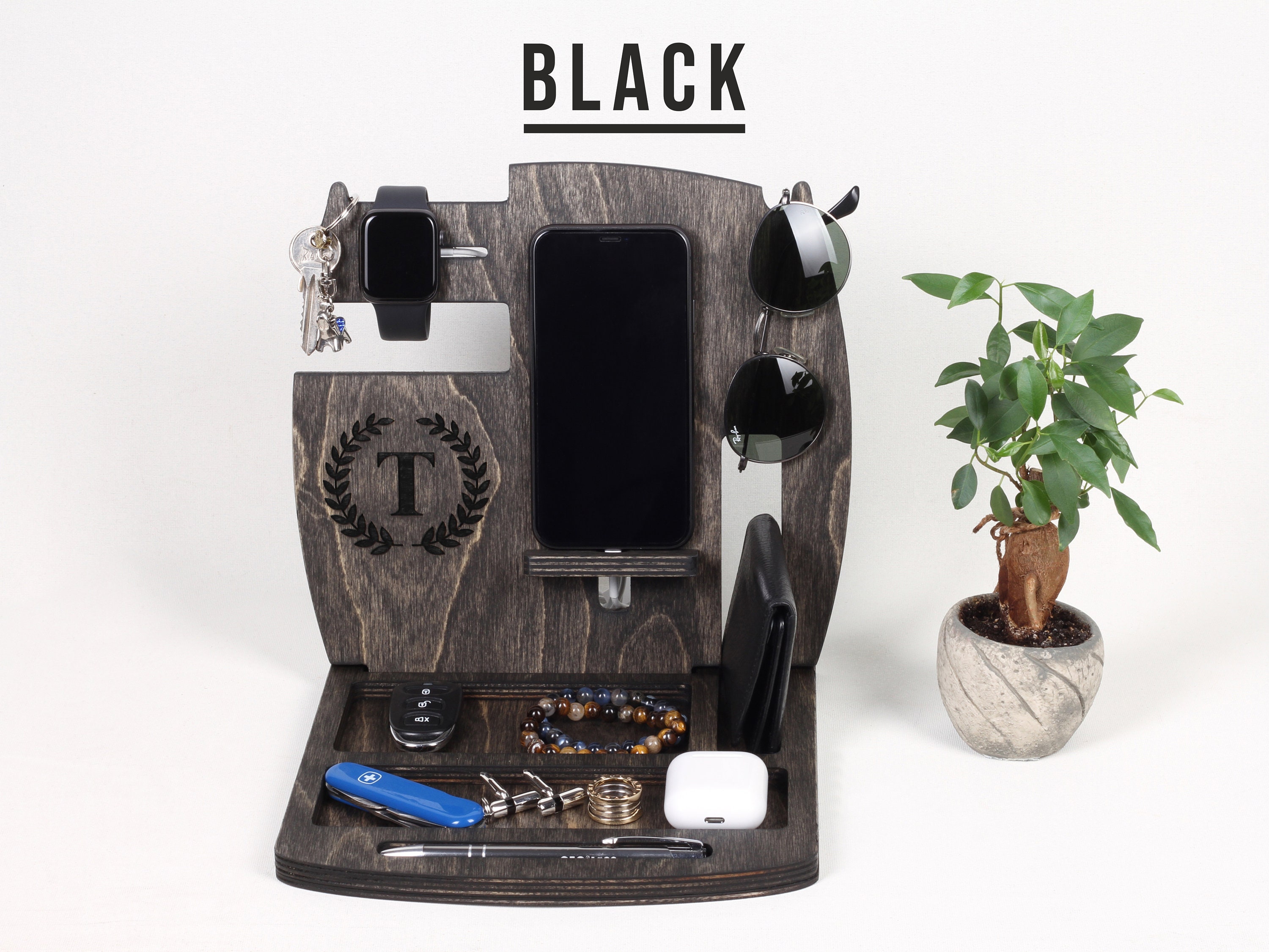 Wood Docking Station Men Gift Men Personalized Docking - Etsy