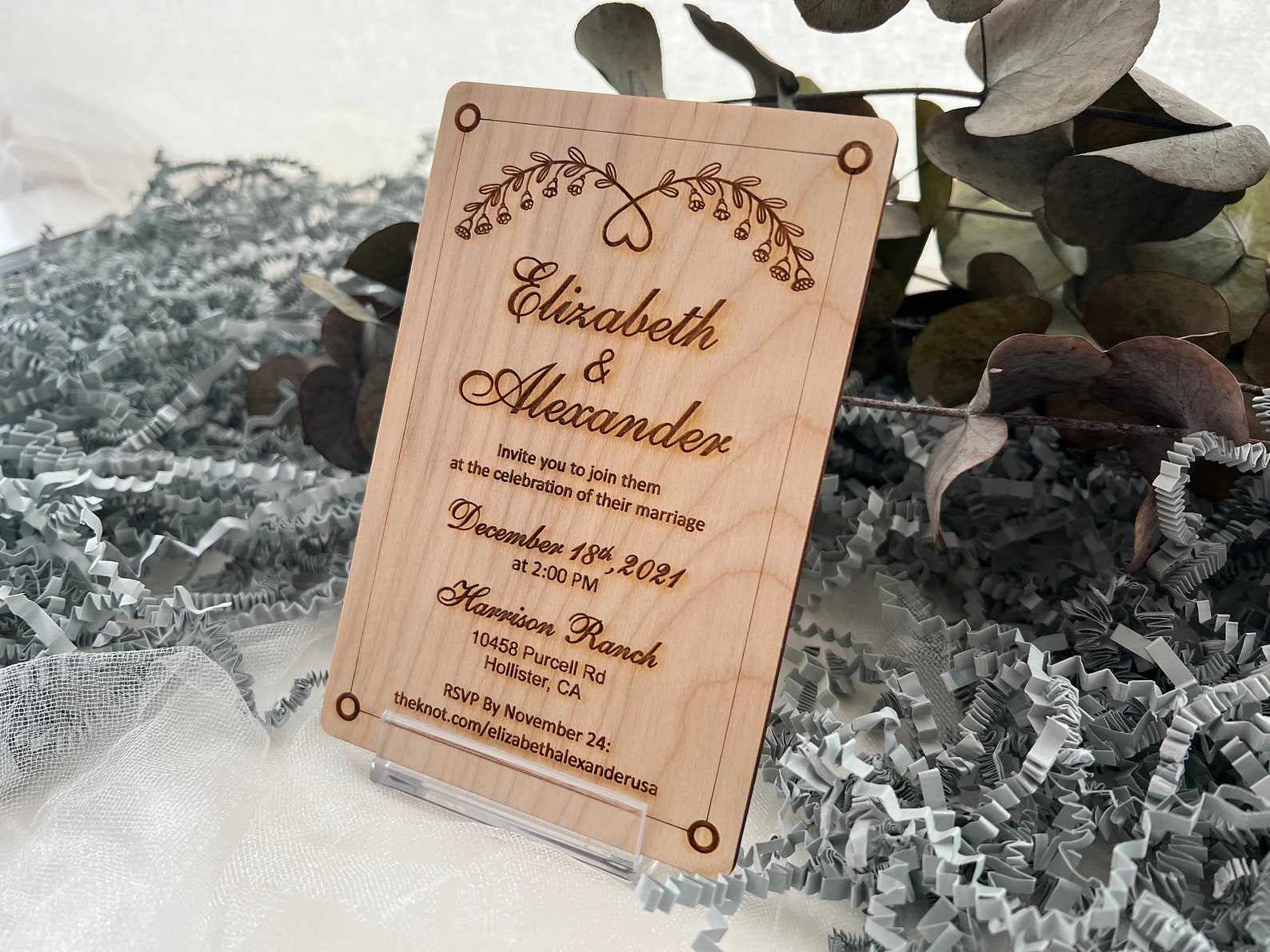 Wooden Wedding Invitation Suite Rustic Wedding Invitations | Etsy