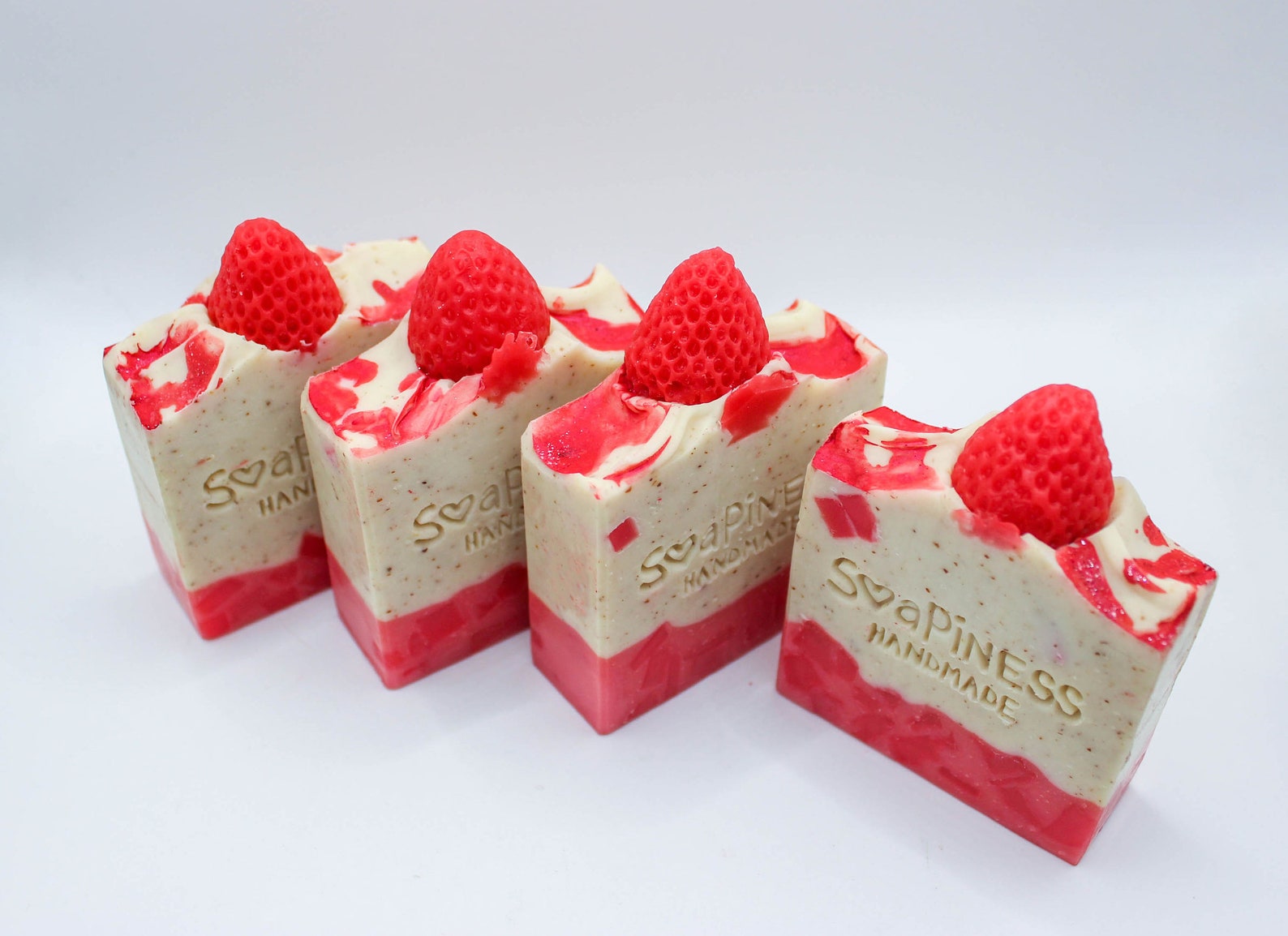 Strawberry Cake Soap Strawberry Scent All Natural Soap | Etsy