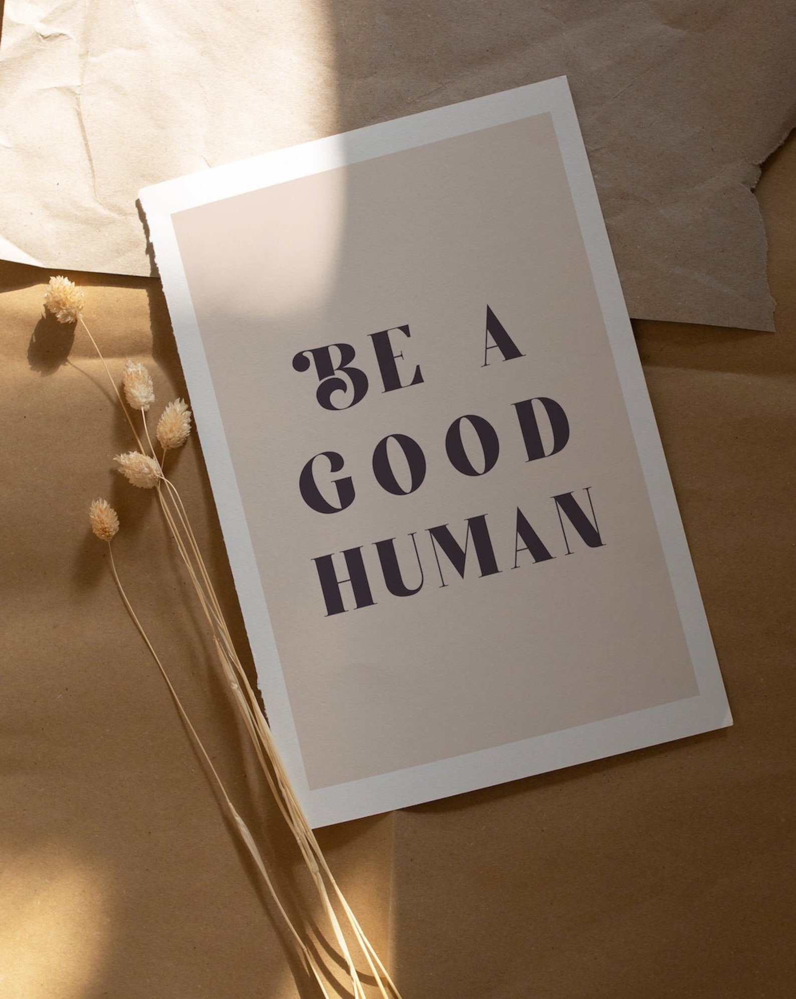 Be A Good Human Digital Download Digital Print Printable | Etsy