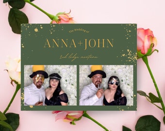 Eucalyptus Photo Booth Template Design Modern Simplistic - Etsy