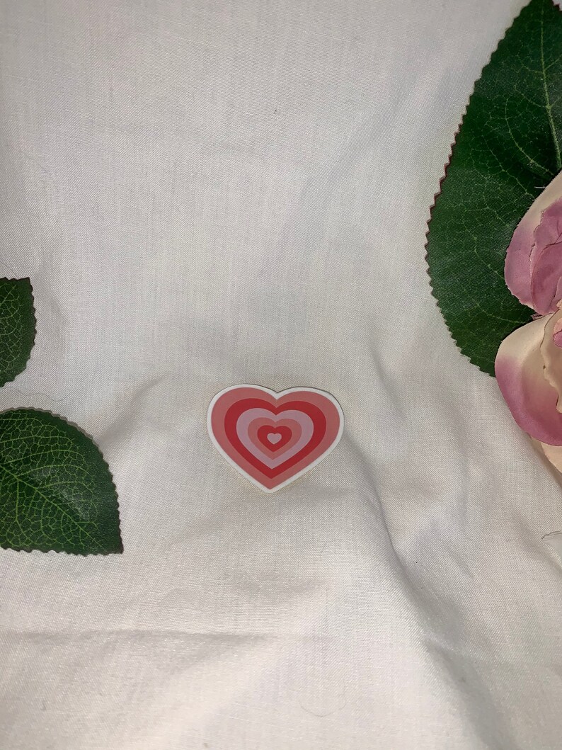 Pulsing Love Heart Stickers. 1pk or 6pk *available in Various Colours ...