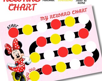 Mickey Mouse Reward Chart: Printable Kids Behaviour and Chore Tracker ...