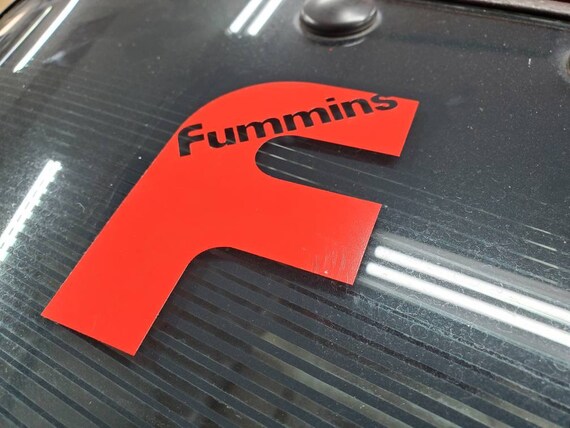 Red Cummins Sticker