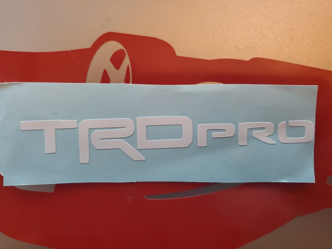 Toyota TRD Pro Logo Vinyl Sticker - Etsy Israel