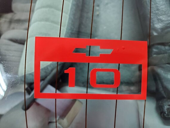 Stickers, Labels & Tags Paper Chevrolet C10 truck logo vinyl sticker ...