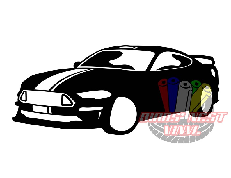 S550 Ford Mustang GT SVG PNG Silhouette - Etsy UK