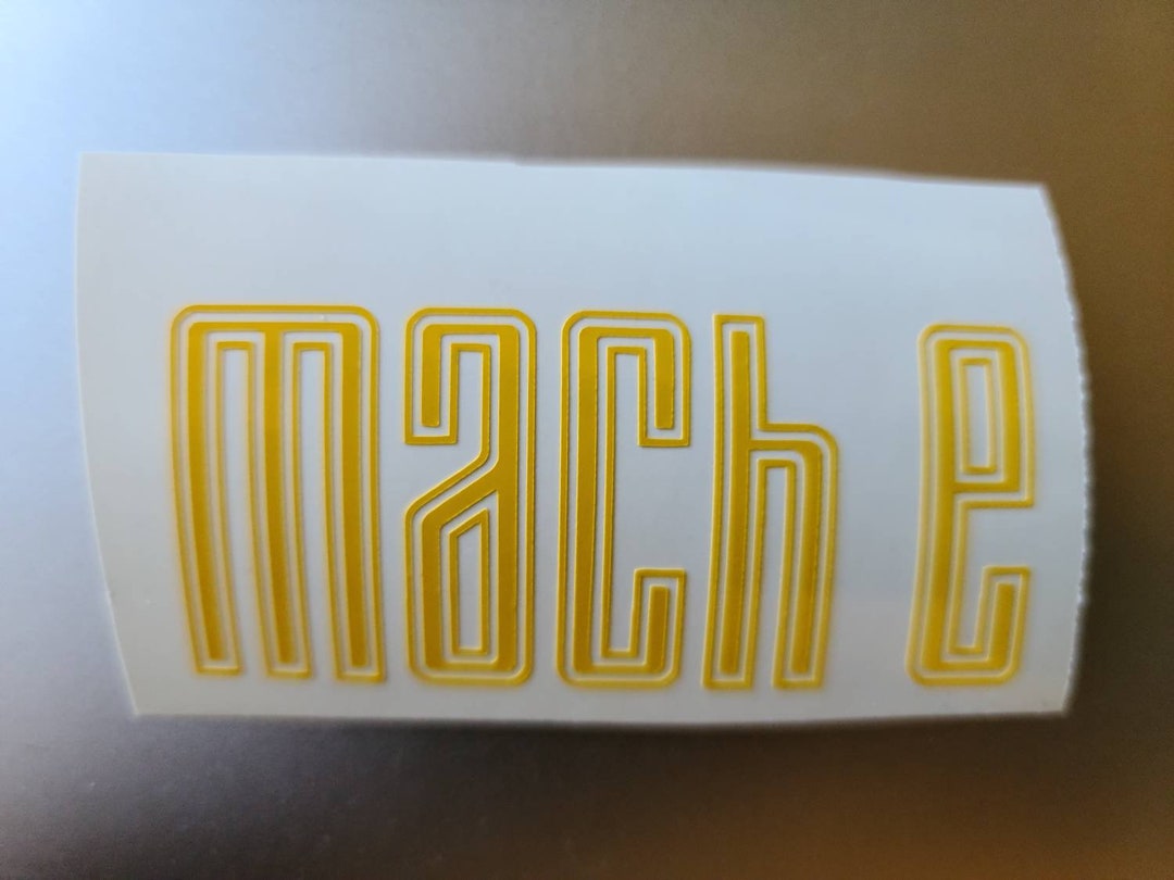 Mach E Logo Vinyl Sticker - Etsy