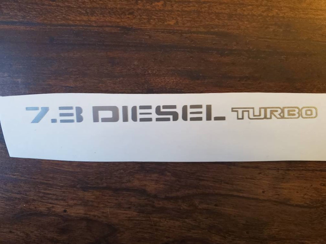 7.3L Diesel Turbo Logo Vinyl Sticker - Etsy