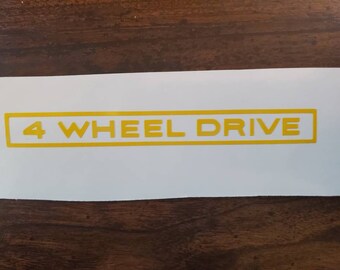 4 Wheel Drive Logo - Etsy