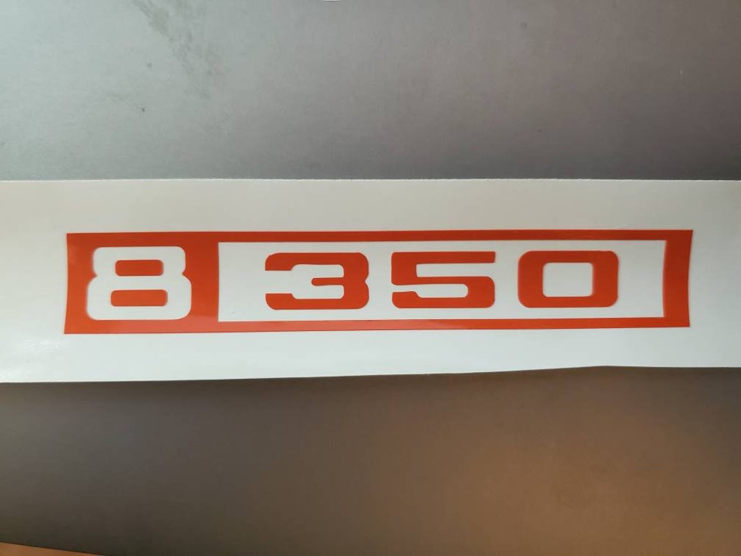 350 V8 Logo Vinyl Sticker - Etsy