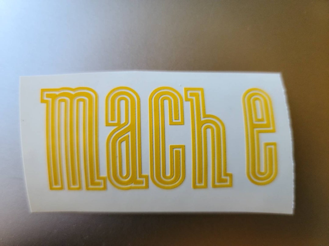 Mach E Logo Vinyl Sticker - Etsy