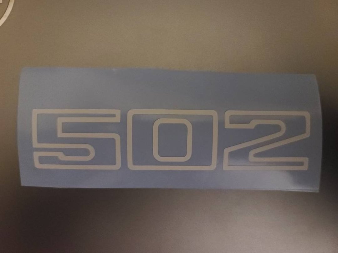 Chevrolet Vintage 502 Logo Vinyl Sticker - Etsy