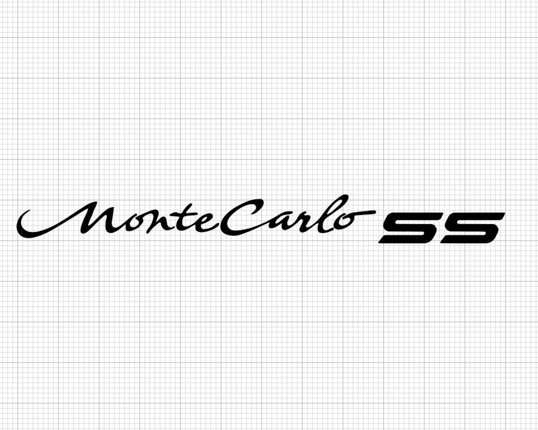 Chevrolet Monte Carlo SS Logo Vinyl Sticker - Etsy Australia