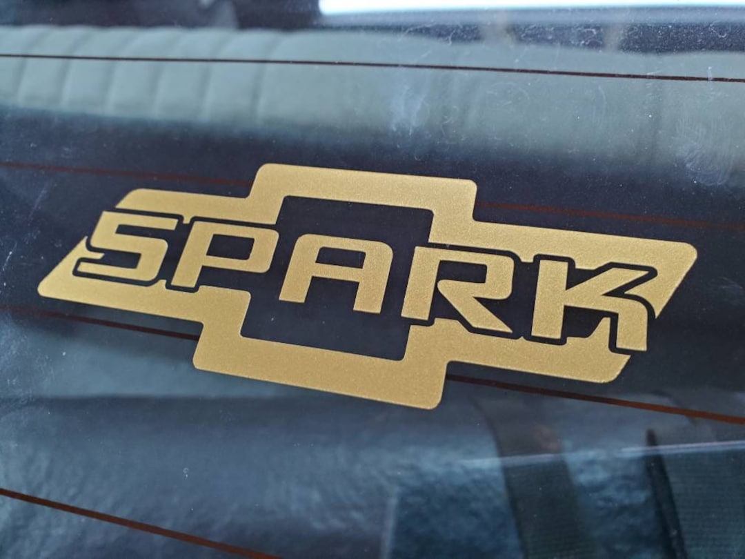 Chevrolet Spark Bowtie Logo Vinyl Sticker - Etsy