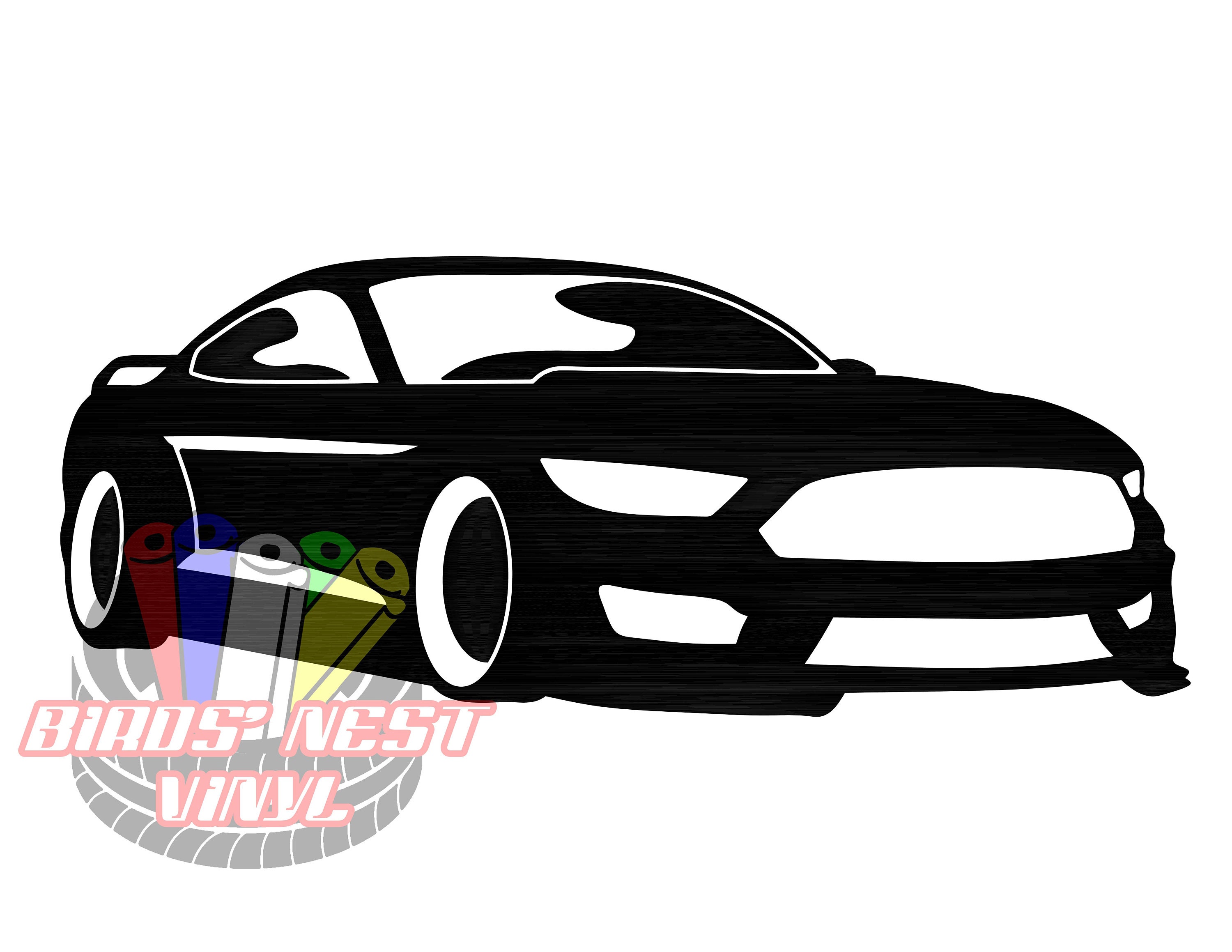 S550 Ford Mustang GT SVG PNG Silhouette - Etsy
