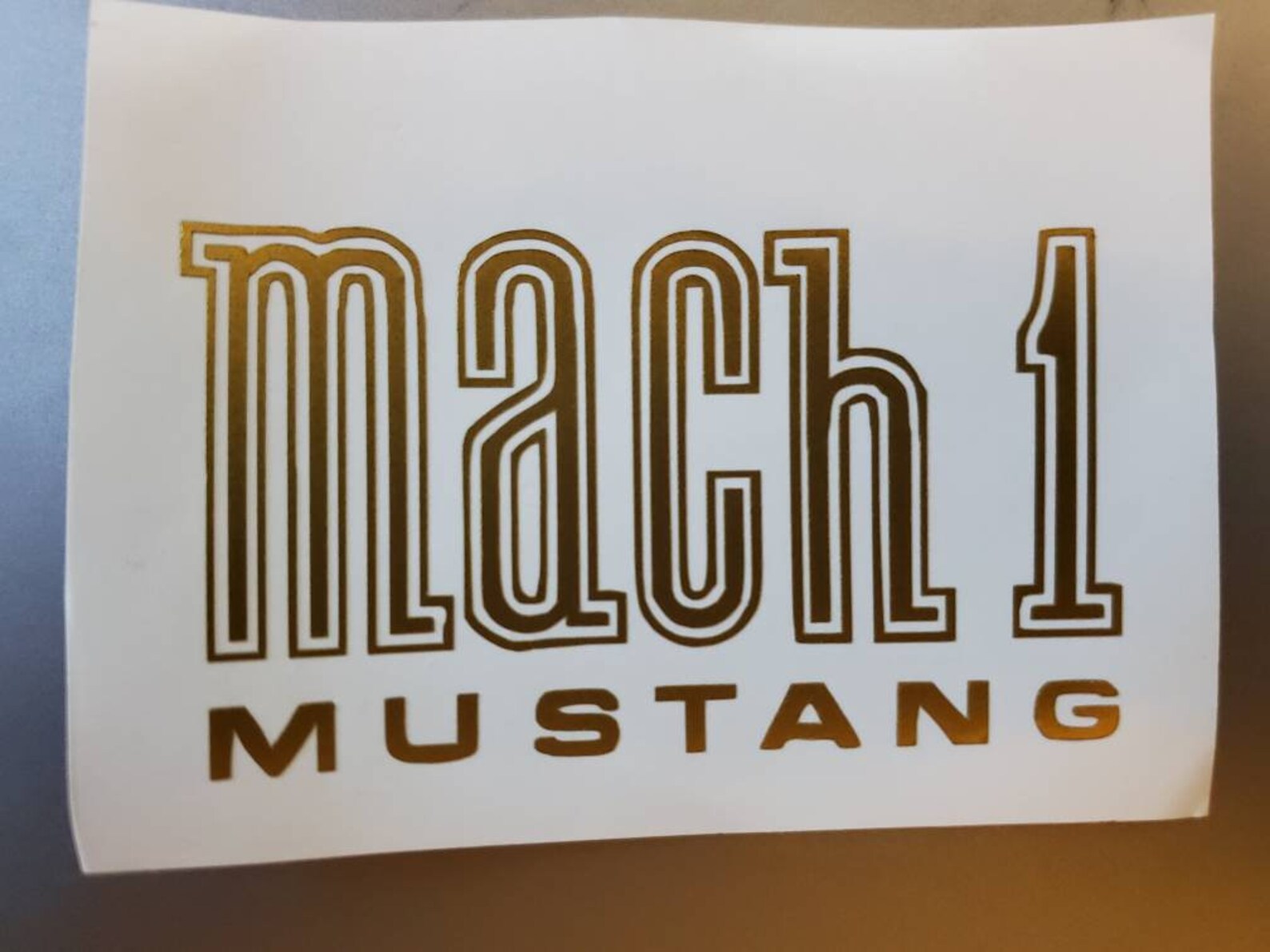 Ford Mustang Mach 1 Logo Vinyl Sticker | Etsy