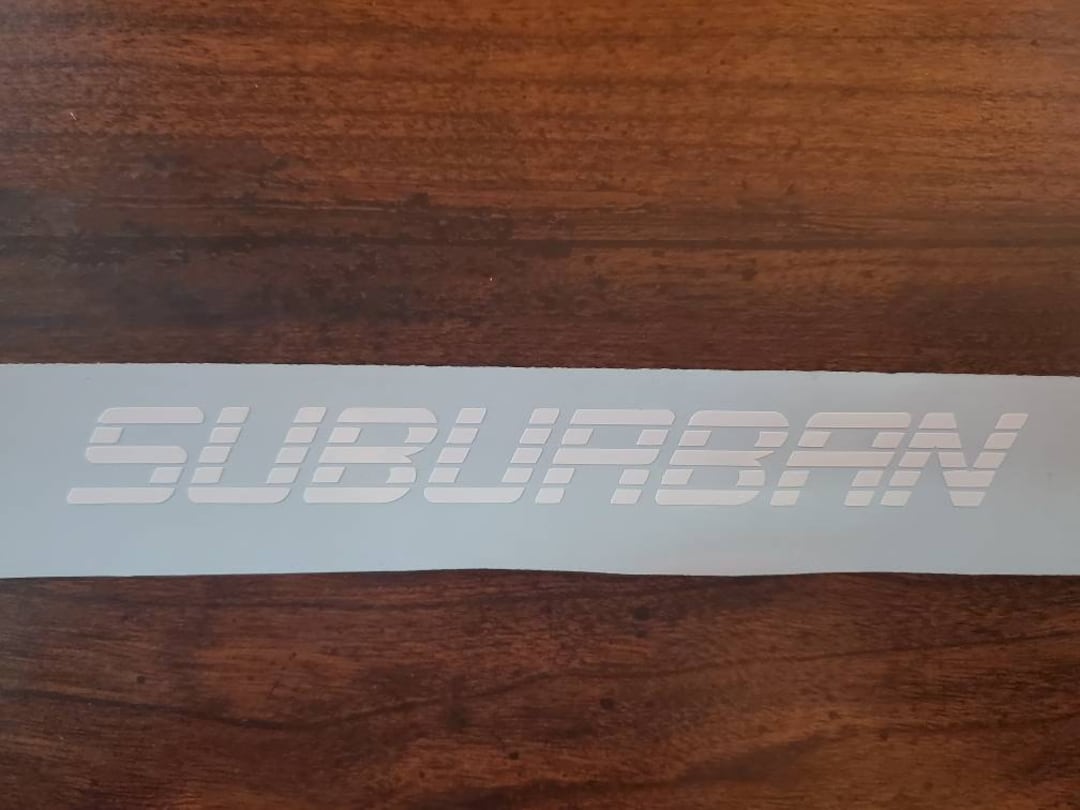 Suburban Logo Vinyl Sticker - Etsy