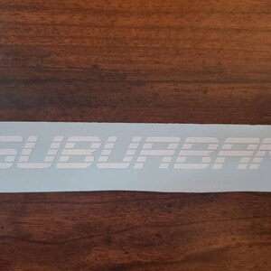 Suburban Logo Vinyl Sticker - Etsy