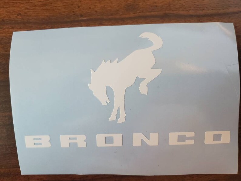 Ford Bronco Logo Vinyl Sticker - Etsy