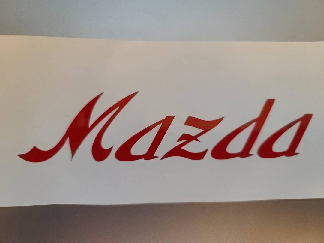 Vintage Mazda Logo Vinyl Sticker - Etsy