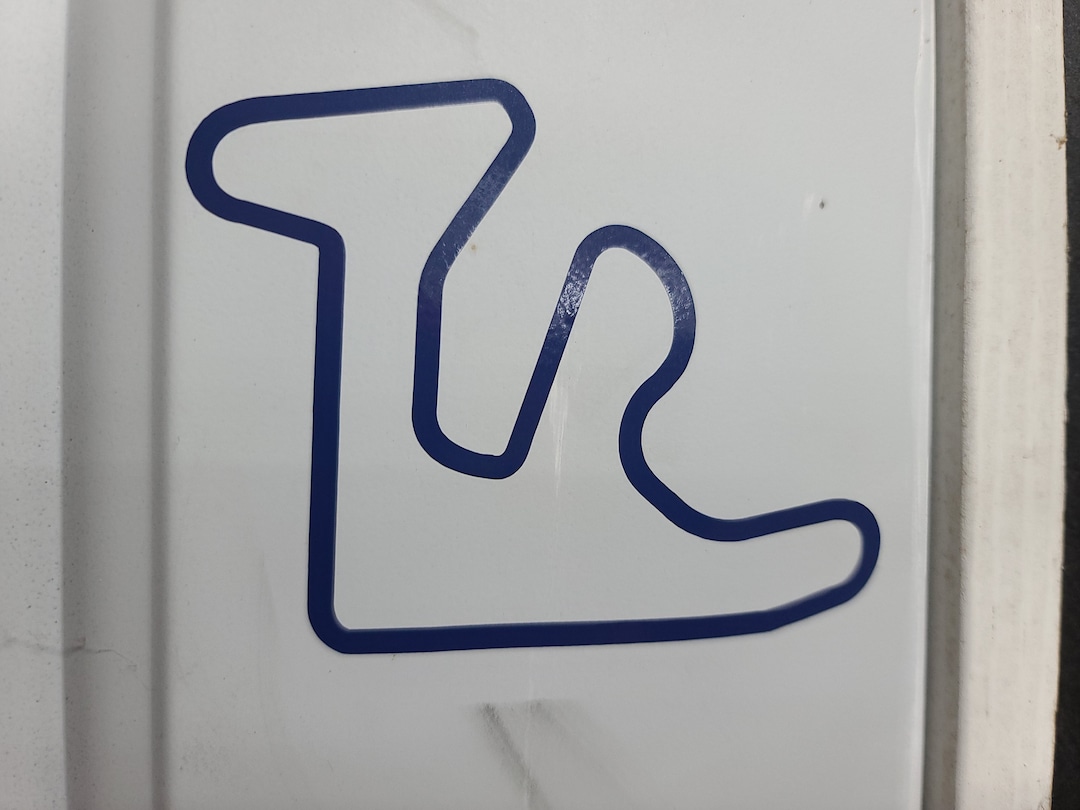Gingerman Raceway Outline Vinyl Sticker - Etsy