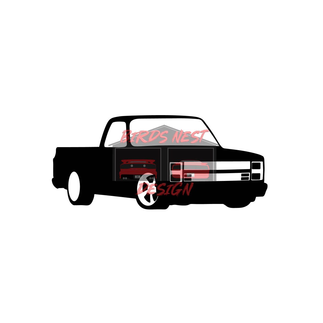 Squarebody Chevrolet C10 Silhouette SVG EPS PNG - Etsy