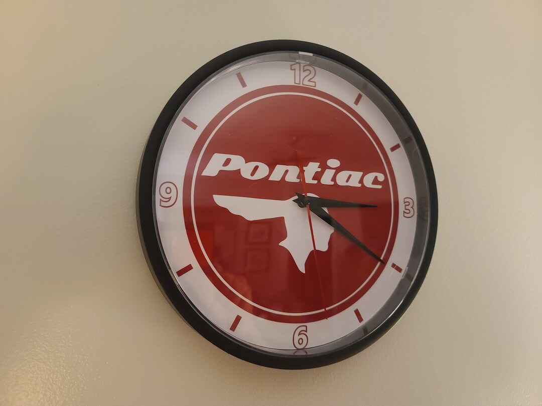 Pontiac Chief Head Logo 10 Clock - Etsy