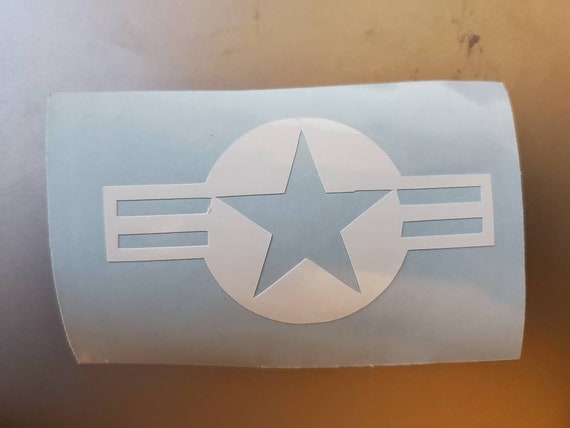 Stickers, Labels & Tags Paper & Party Supplies Paper US Air Force USAF Roundel airplane logo ...