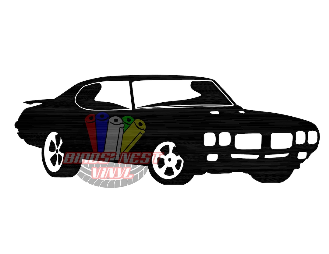 1970 Pontiac GTO SVG PNG Silhouette - Etsy