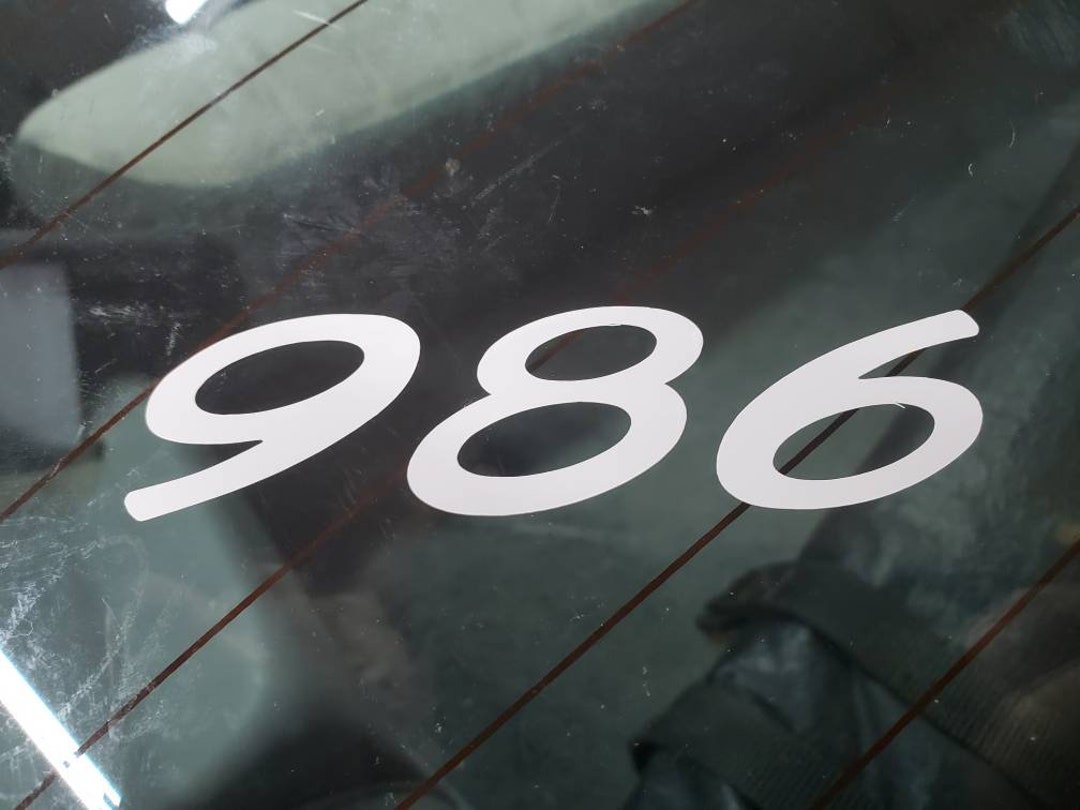Porsche 986 Logo Vinyl Sticker - Etsy