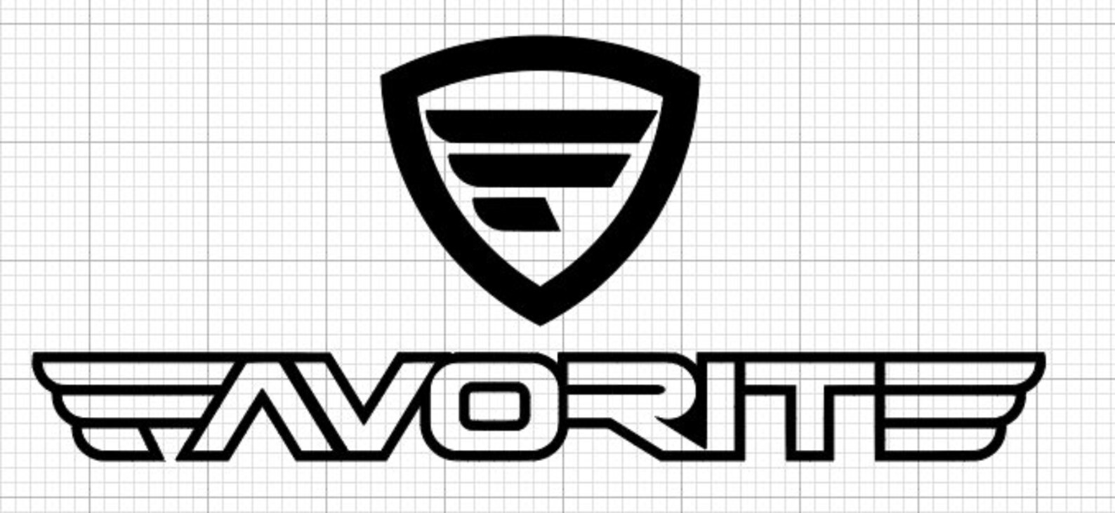 Favorite Fishing logo vinyl sticker | Etsy