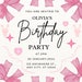 Super Cute Pink Digital Birthday Invitation - Etsy