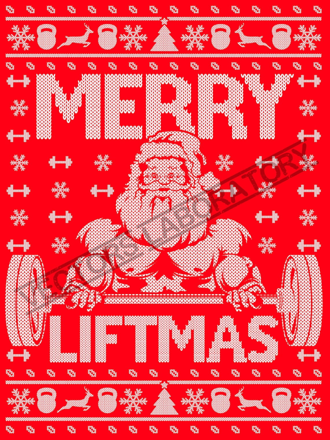 Jacked Santa Vector Clip Art SVG Holiday Tee Shirt Design Printing ...