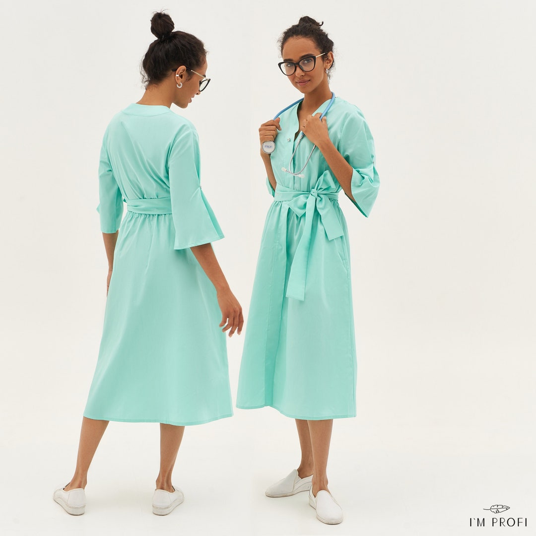 Mint Beautician Dress Uniform for Beauty Masters Makeup Artists ...