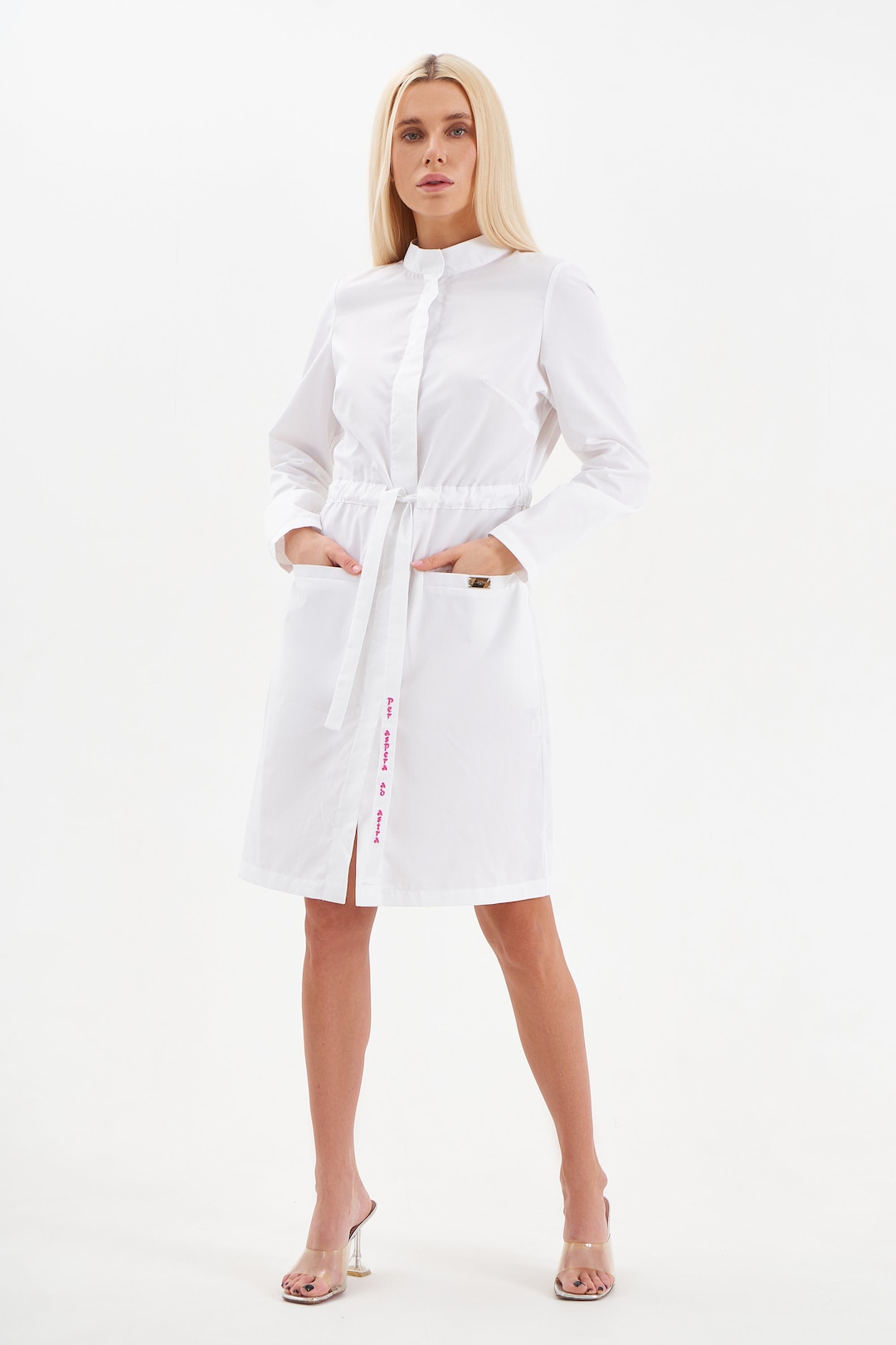 Hospital Lab Coat for Doctor Nurse White Uniform Beauty Salon Uniform ...