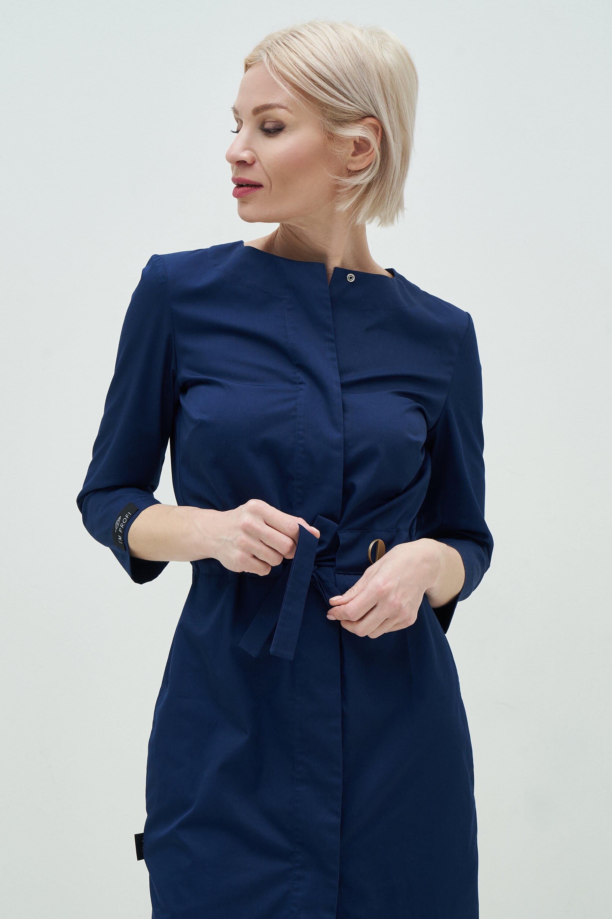 Blue Esthetician Dress Uniform for Beauty Masters, Uniform for Dentists ...